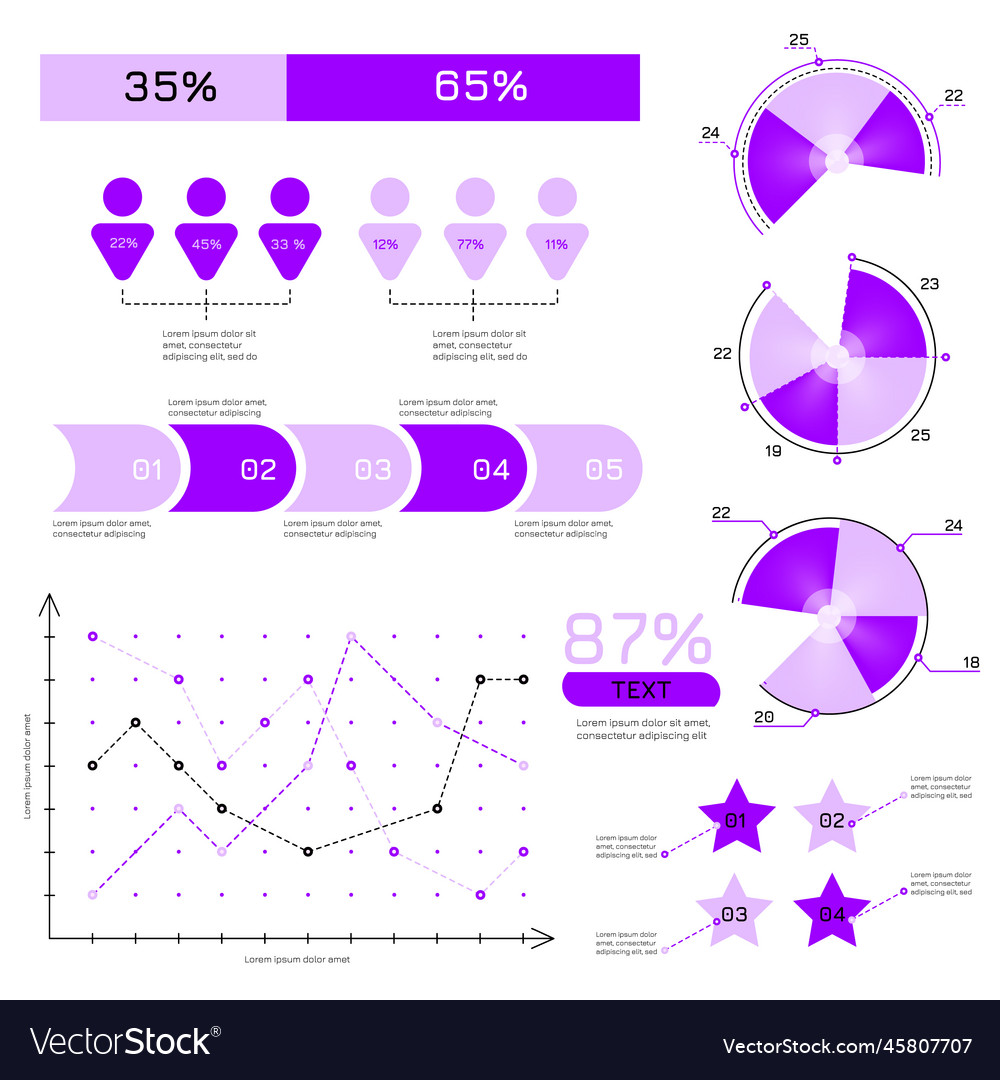 Infographic elements set Royalty Free Vector Image