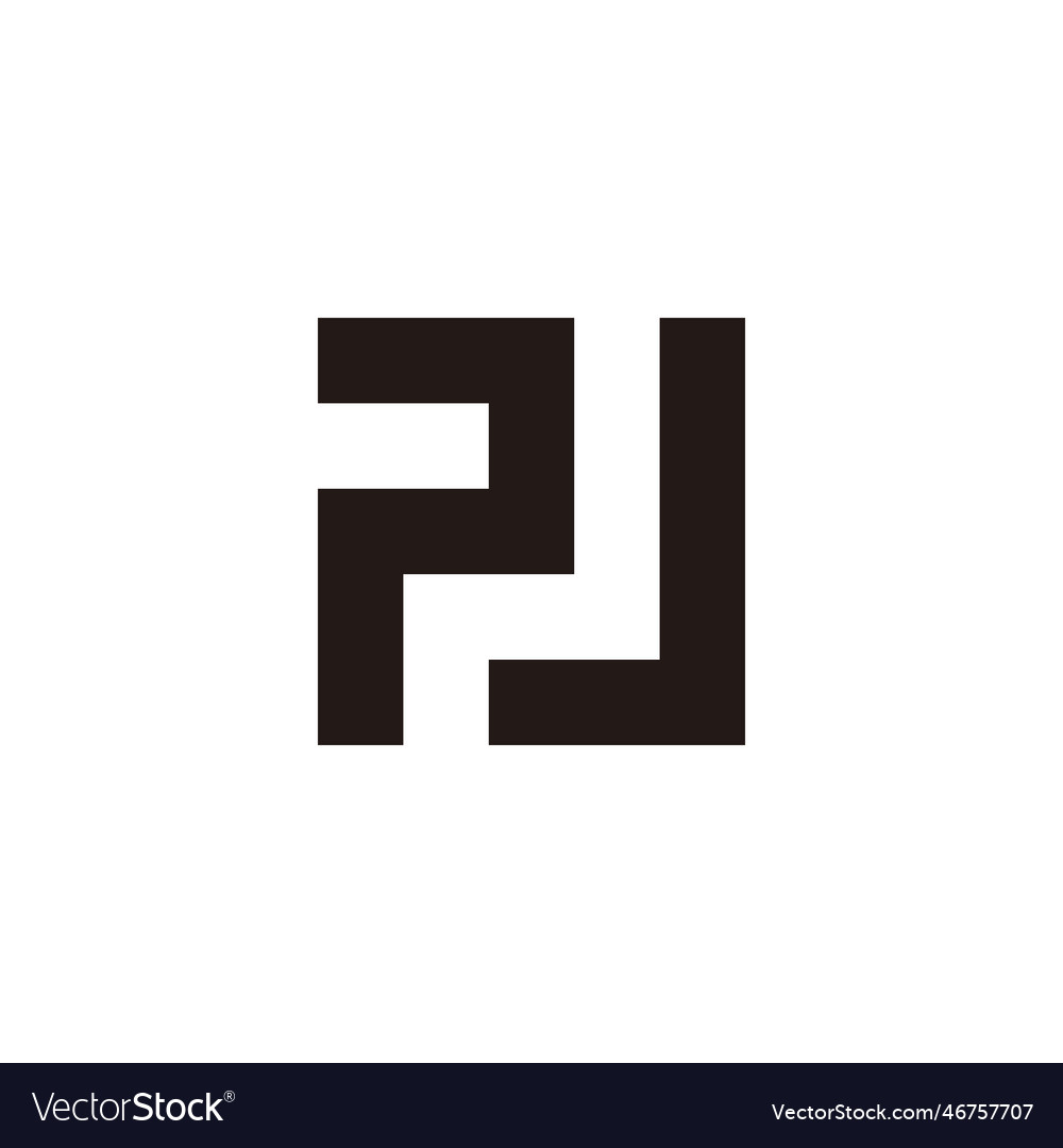 letter-p-and-j-square-geometric-symbol-simple-logo