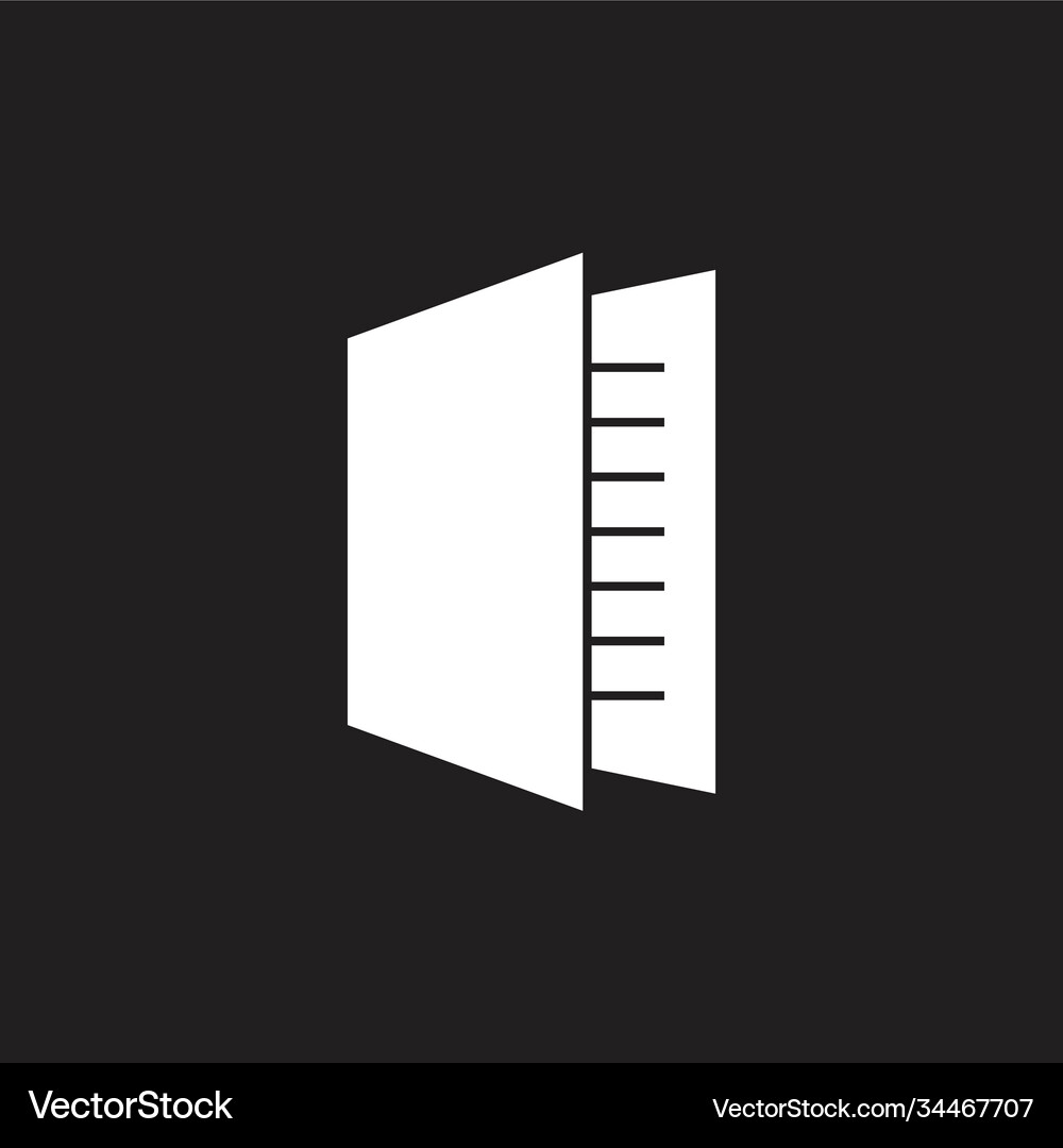 Paper list 3d simple logo Royalty Free Vector Image