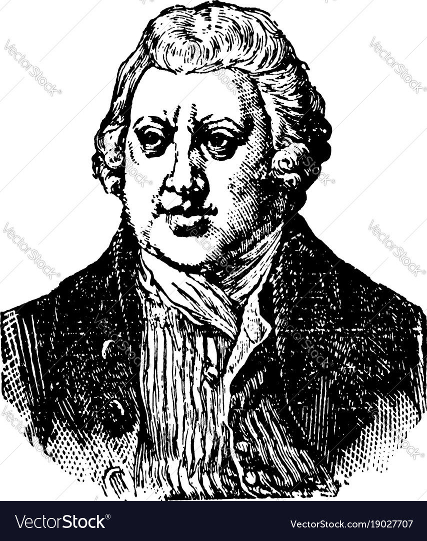 Sir Richard Arkwright Vintage Royalty Free Vector Image