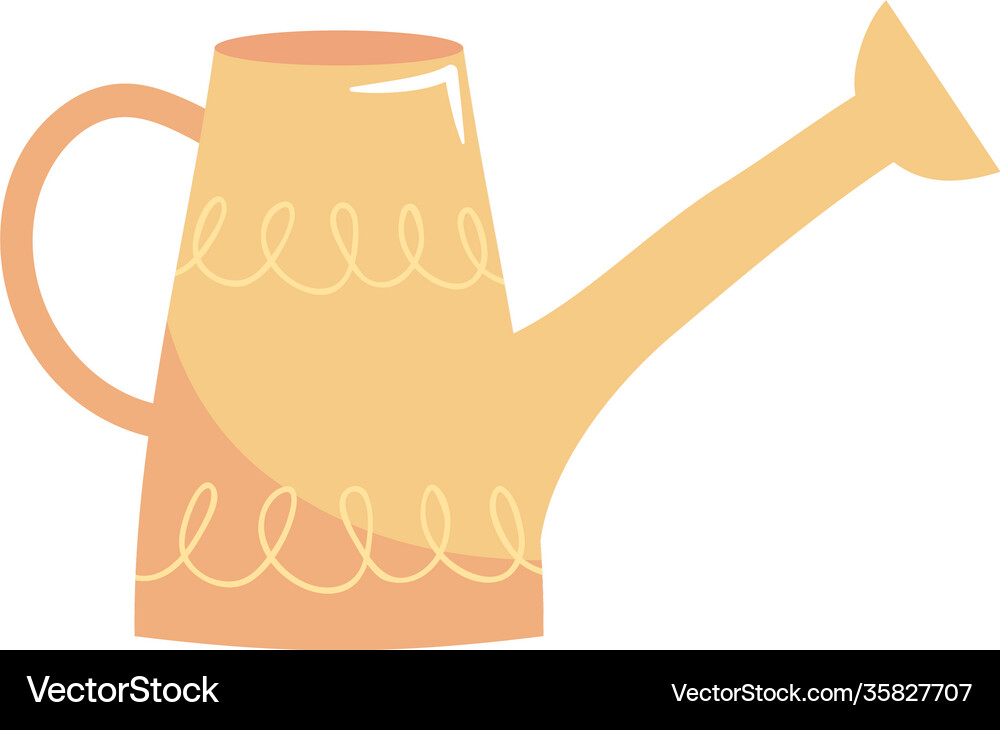 Watering can icon colorful design Royalty Free Vector Image