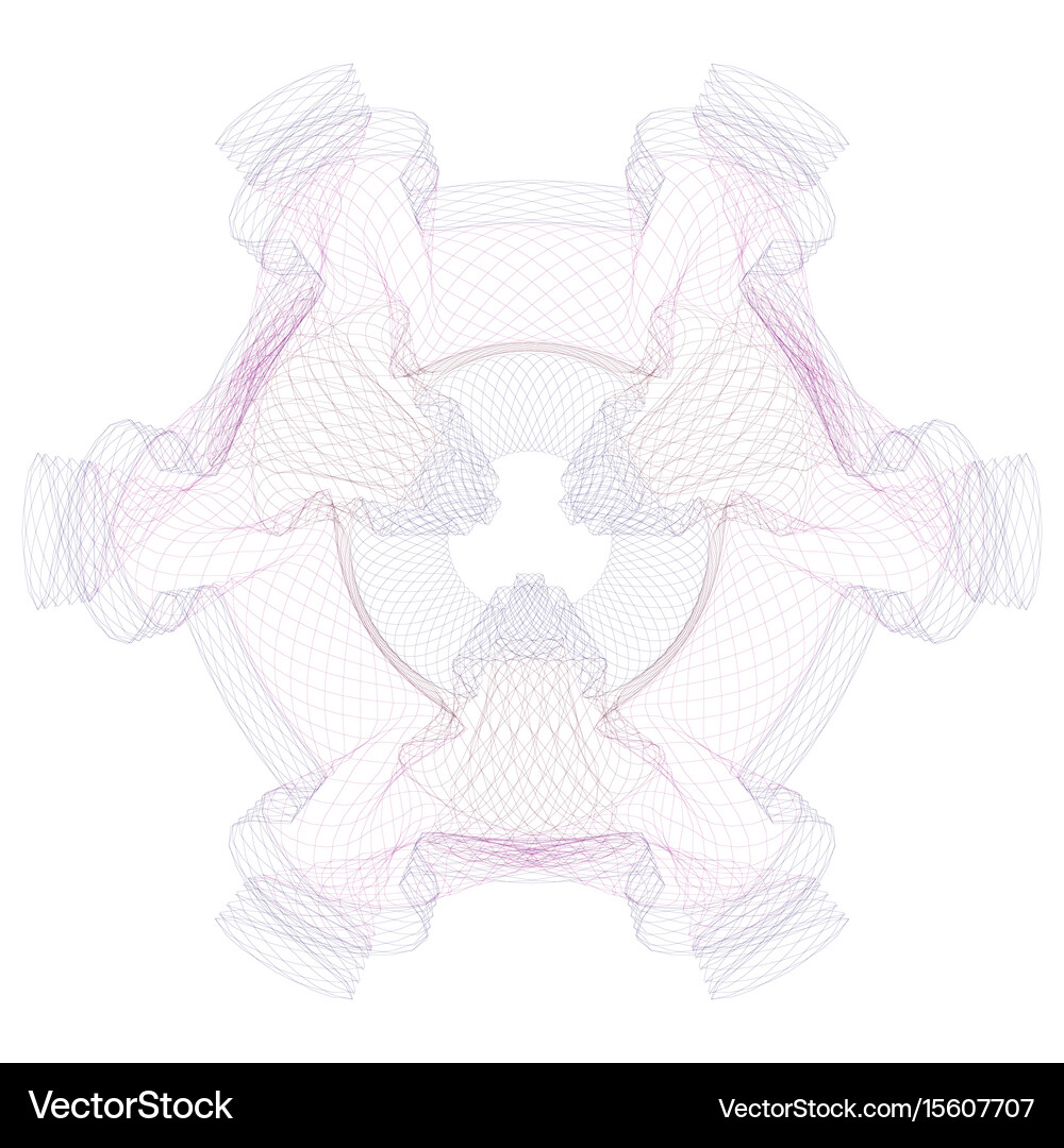 Watermark guilloche design for background certifi Vector Image