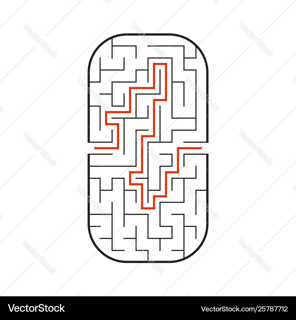 Abstract labyrinth game for kids puzzle Royalty Free Vector