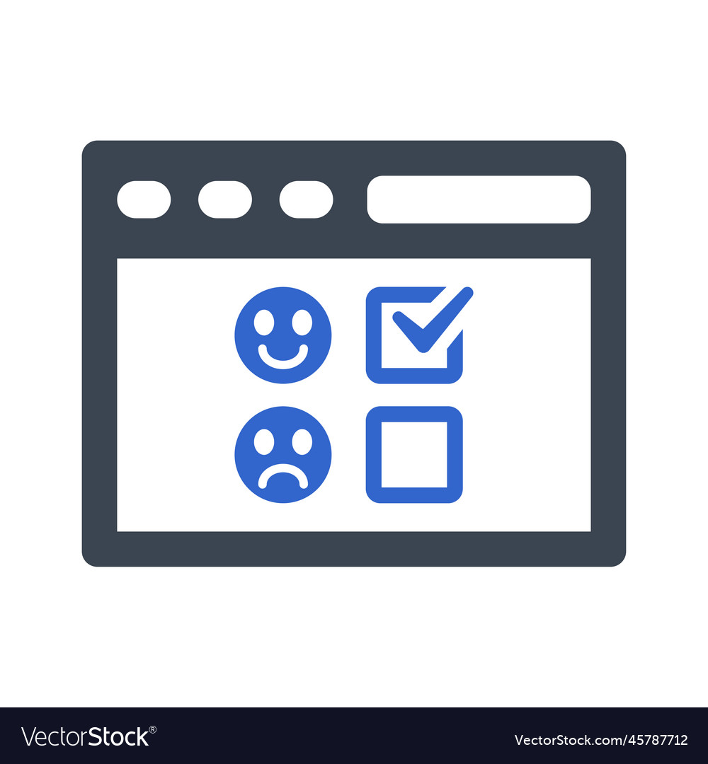 Satisfaction icon Royalty Free Vector Image - VectorStock