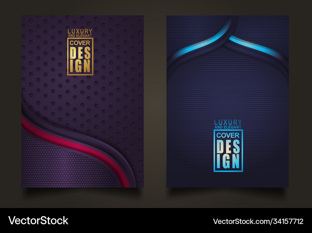 Set cover design template with luxury and elegant Vector Image