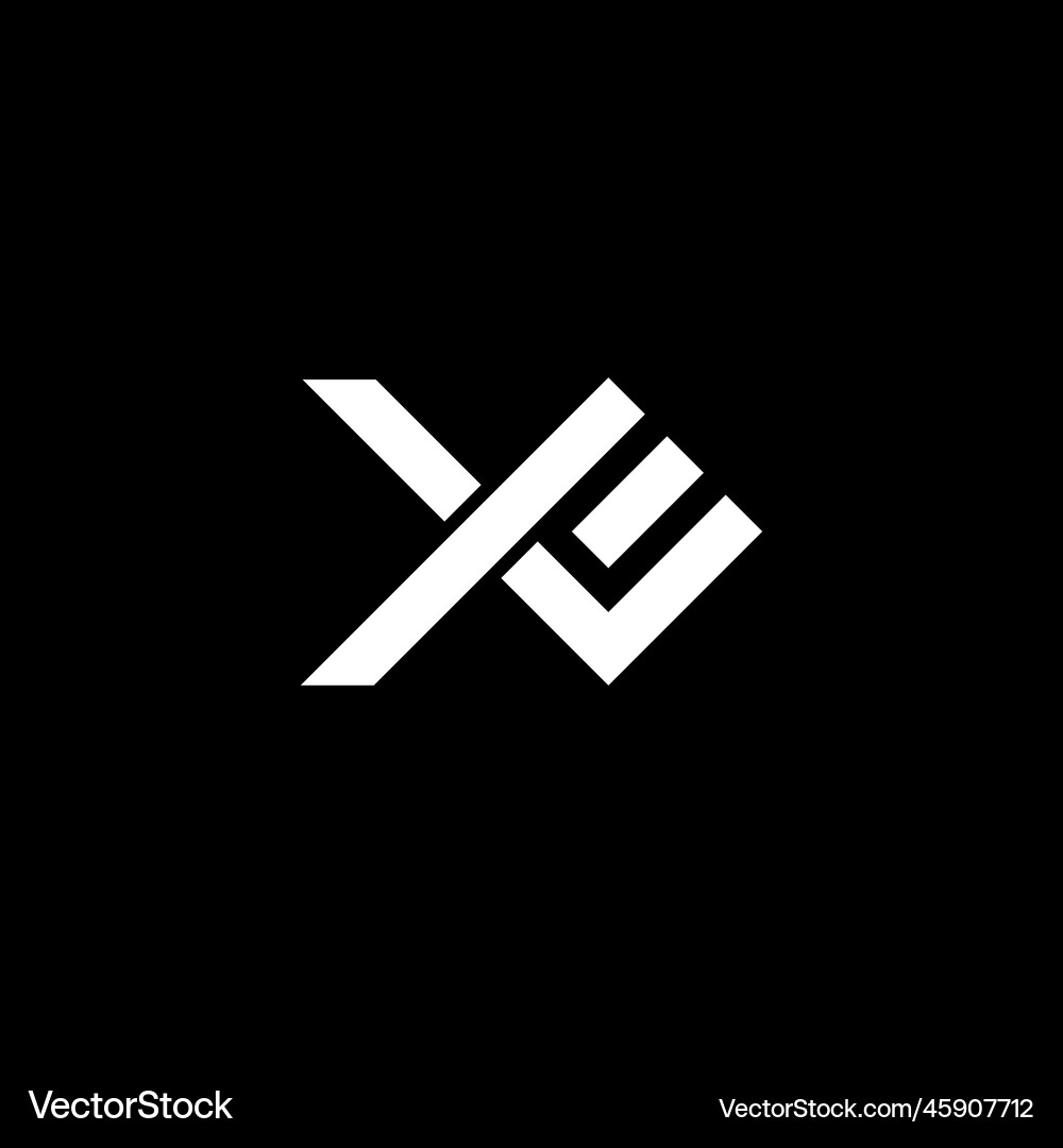 Xe or ex abstract outstanding professional Vector Image