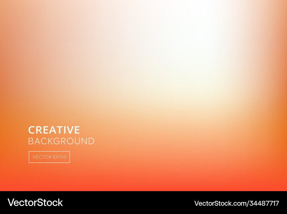 Bright gradient abstract white orange background Vector Image