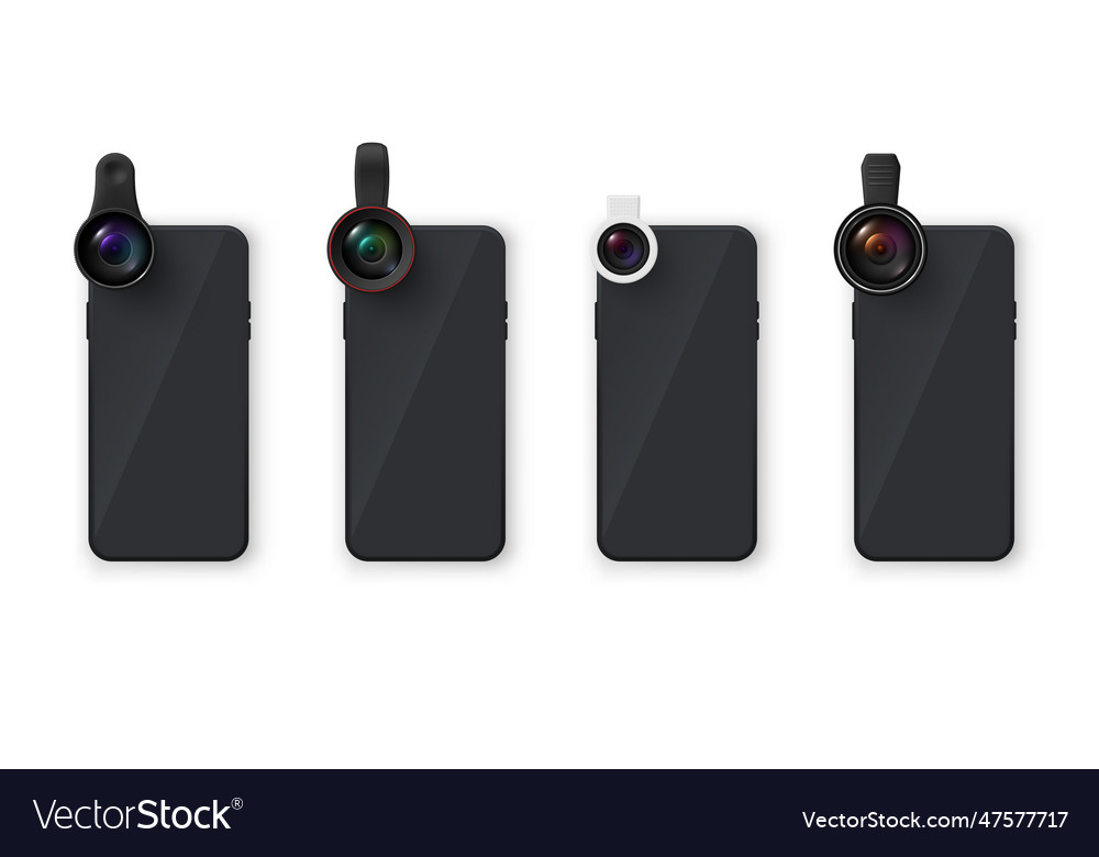 Clip on lenses mobile phone attract camera optical