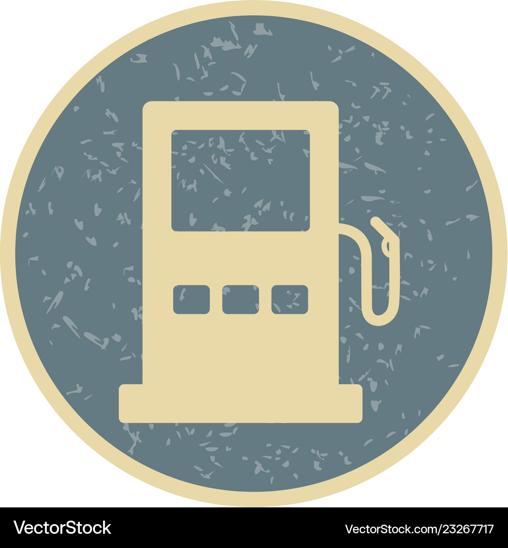 Filling station road sign icon Royalty Free Vector Image