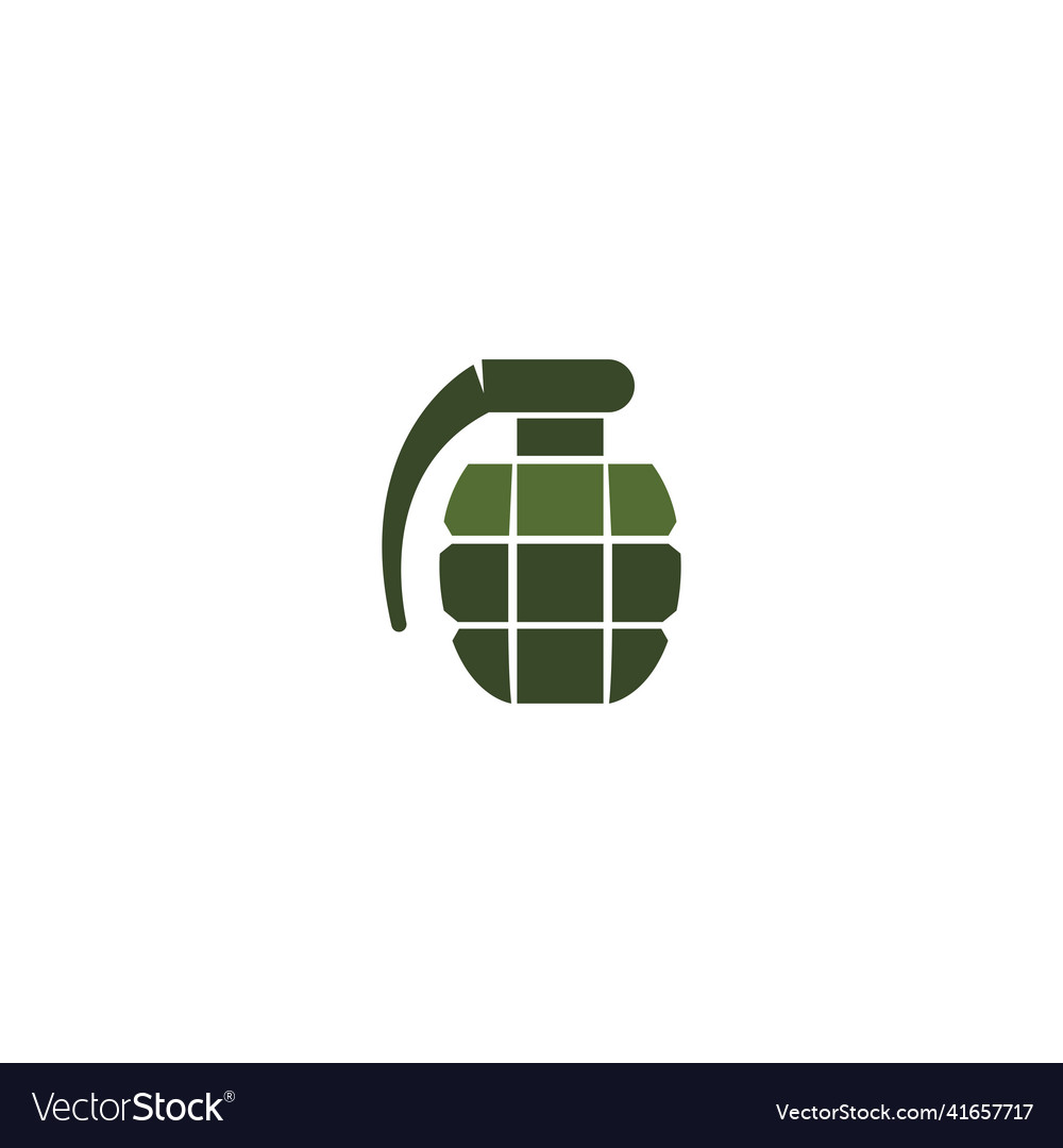 Grenade icon design template Royalty Free Vector Image