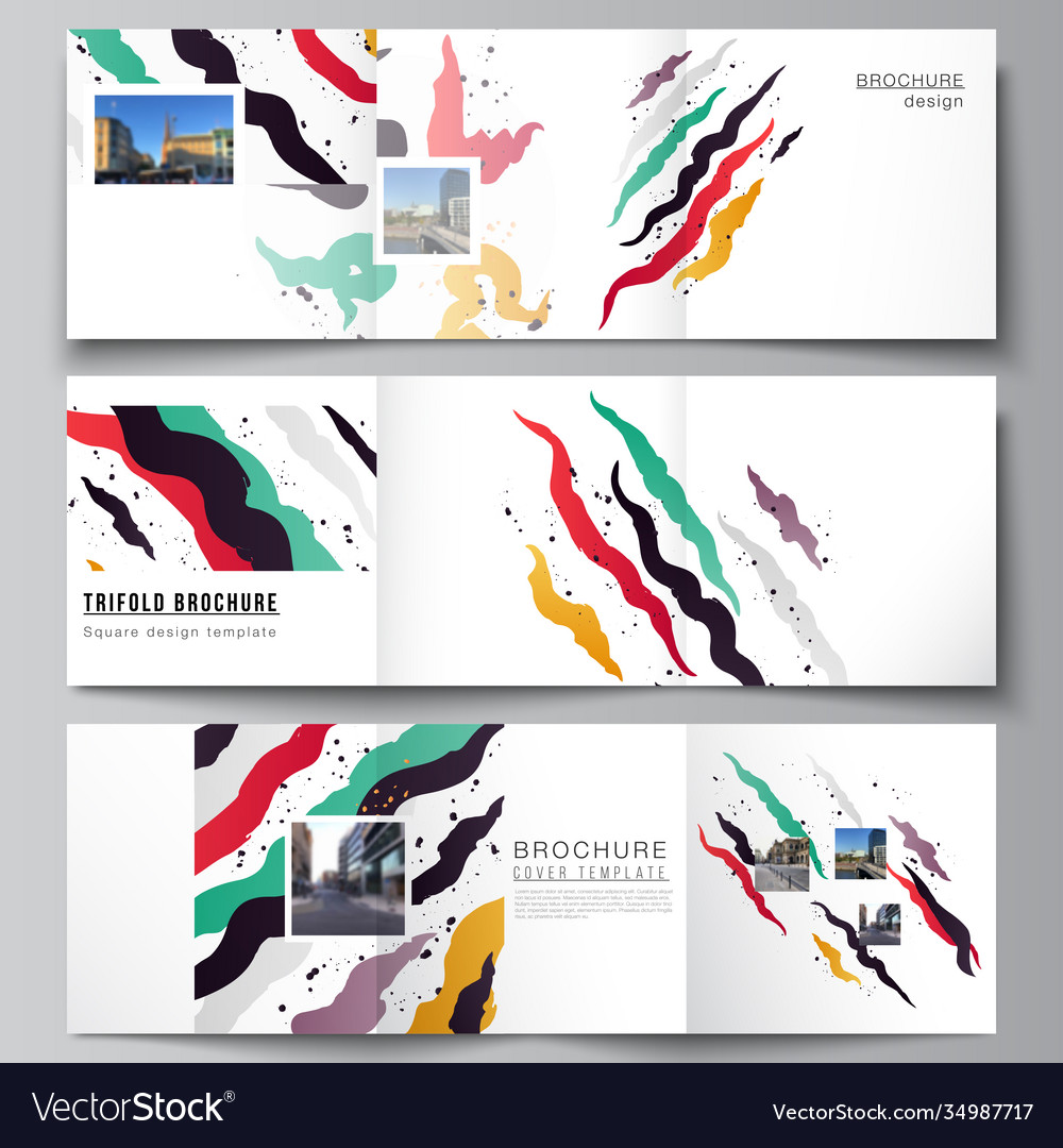 Layout square format covers design Royalty Free Vector Image