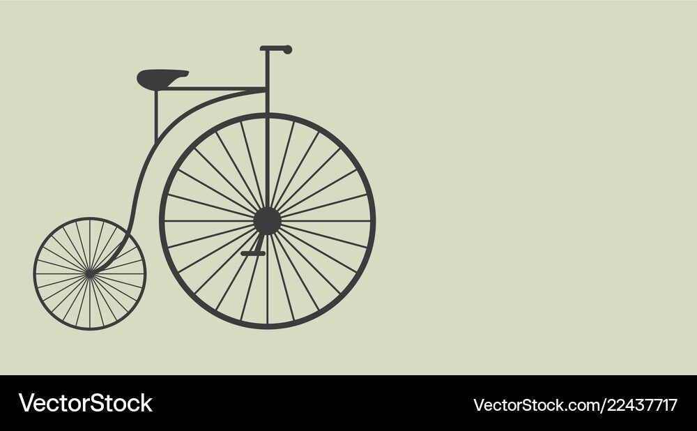 Vintage bike card Royalty Free Vector Image - VectorStock