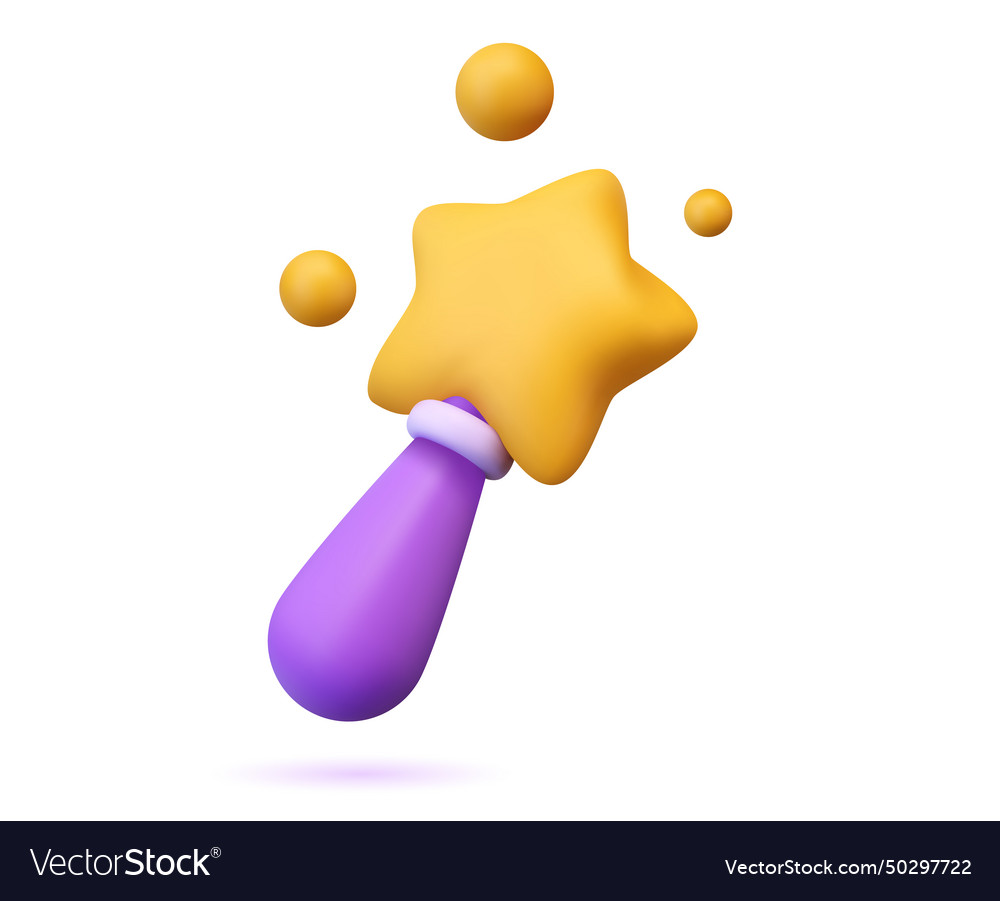 3d magic icon Royalty Free Vector Image - VectorStock