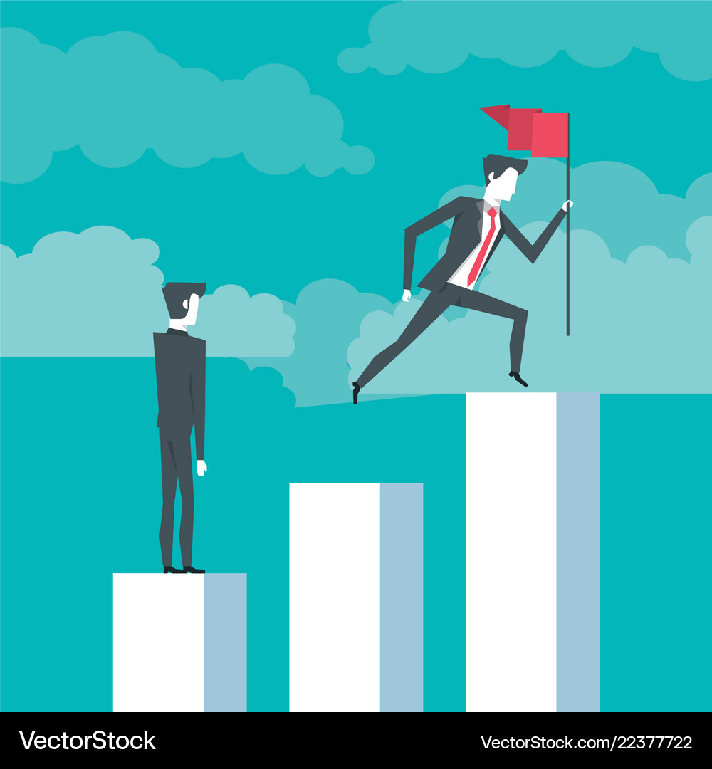 Business leader and high achiever Royalty Free Vector Image