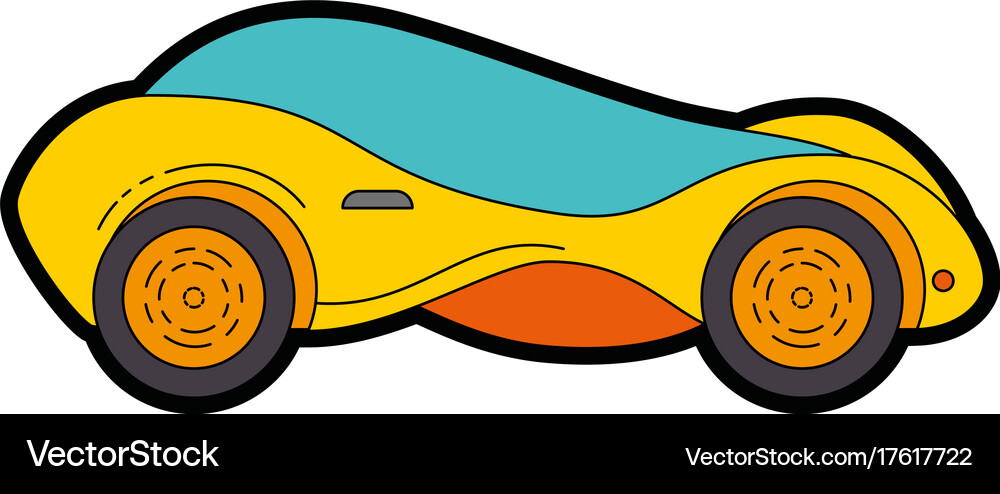 Modern car futuristic icon Royalty Free Vector Image