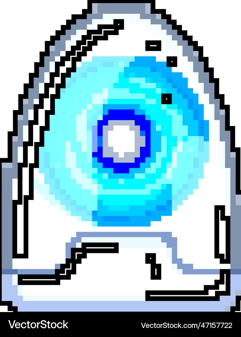 Oral dental floss game pixel art Royalty Free Vector Image