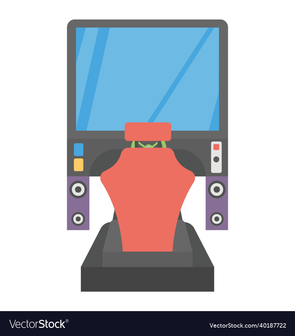 Racing simulator Royalty Free Vector Image - VectorStock