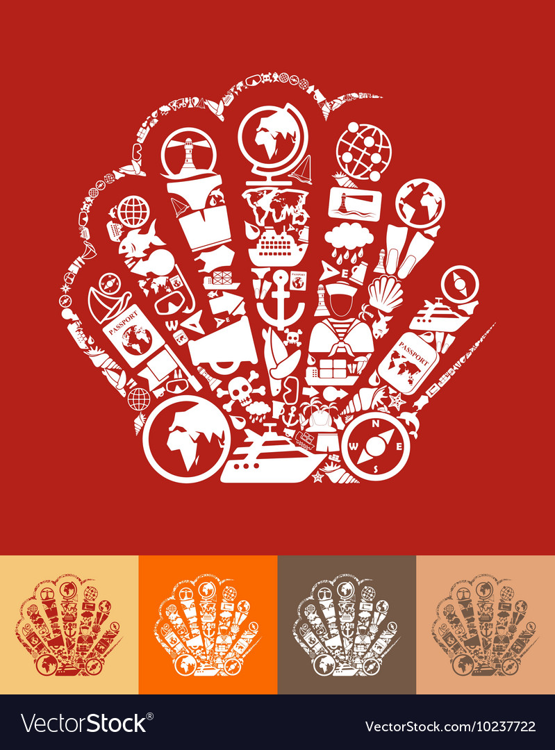 Shell icon Royalty Free Vector Image - VectorStock