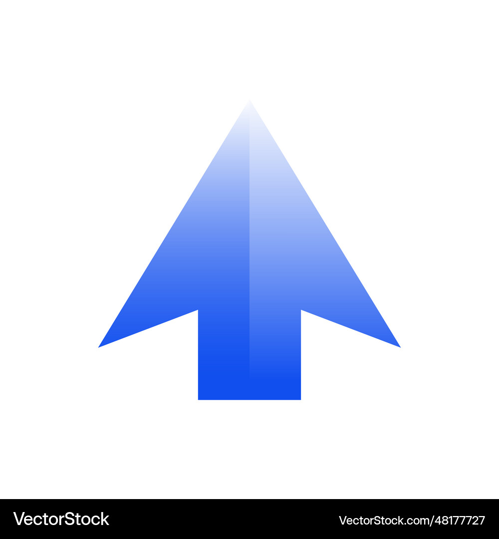 Arrow logo design colorful Royalty Free Vector Image
