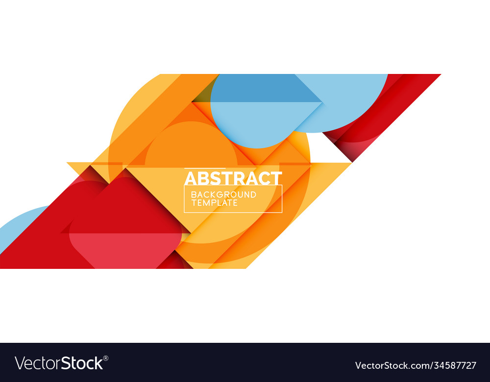 Clean minimal geometric abstract background Vector Image