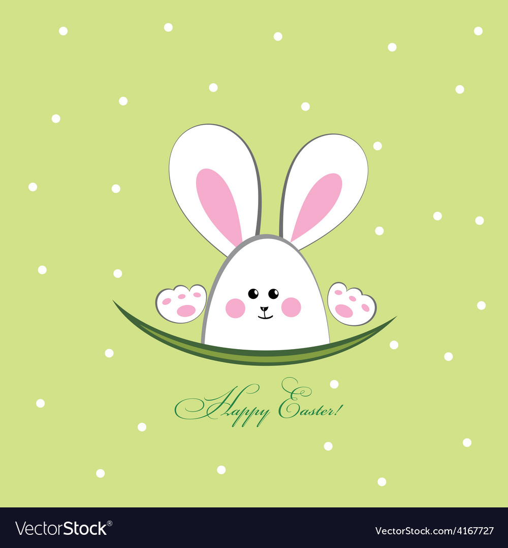 Easter rabbit Royalty Free Vector Image - VectorStock