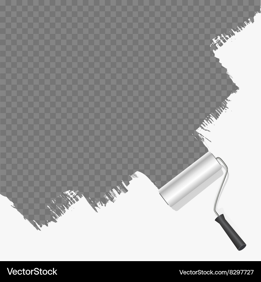Roller brush Royalty Free Vector Image - VectorStock