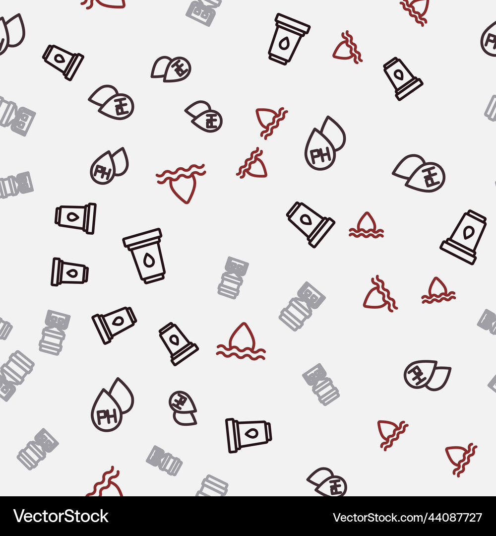 Set line water filter cartridge drop cooler Vector Image
