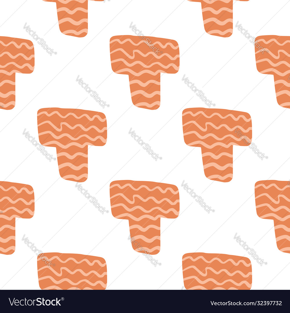 Isolated geometric pattern with orange elements Vector Image
