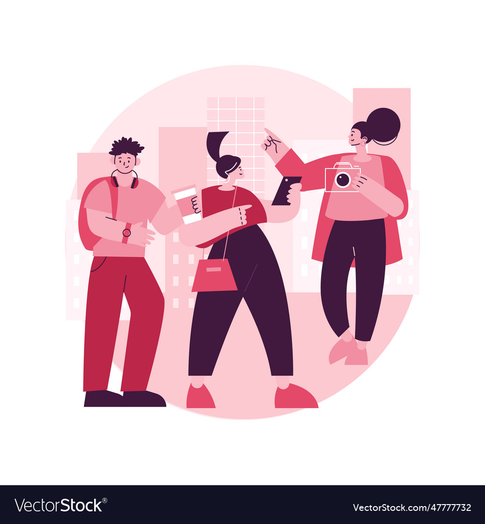 Millennials abstract concept Royalty Free Vector Image