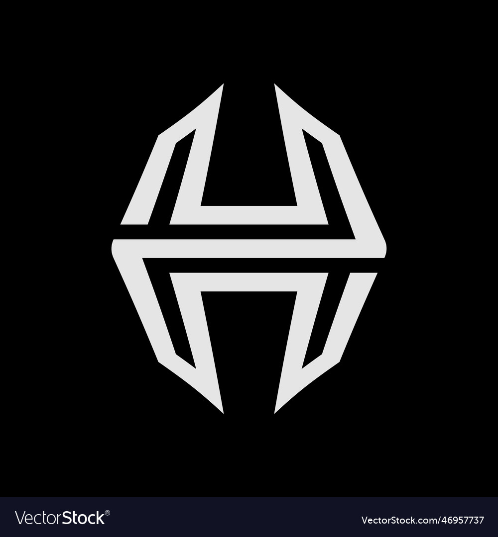 Abstract h symbol Royalty Free Vector Image - VectorStock