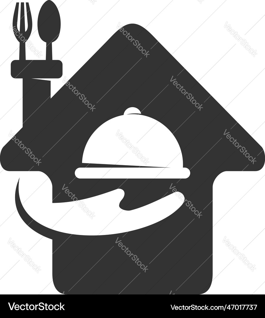 Catering logo template icon brand identity Vector Image