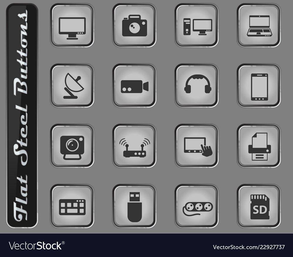 Devices icon set Royalty Free Vector Image - VectorStock