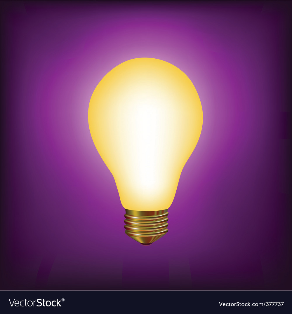 Light bulb Royalty Free Vector Image - VectorStock