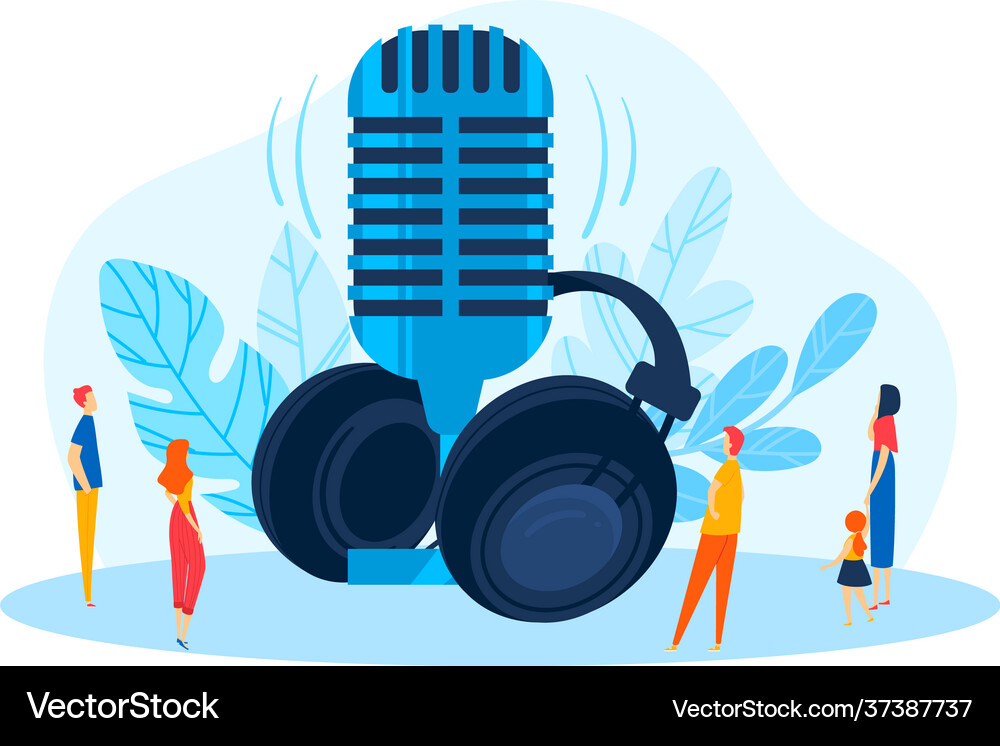 Microphone karaoke audio music sound transmitter Vector Image