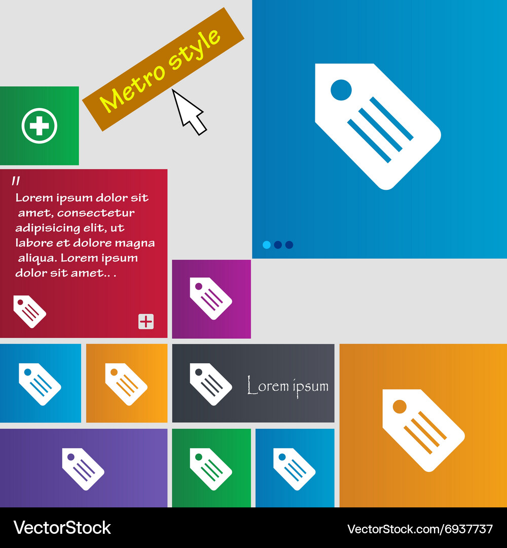 Web stickers tags and banners icon sign buttons Vector Image