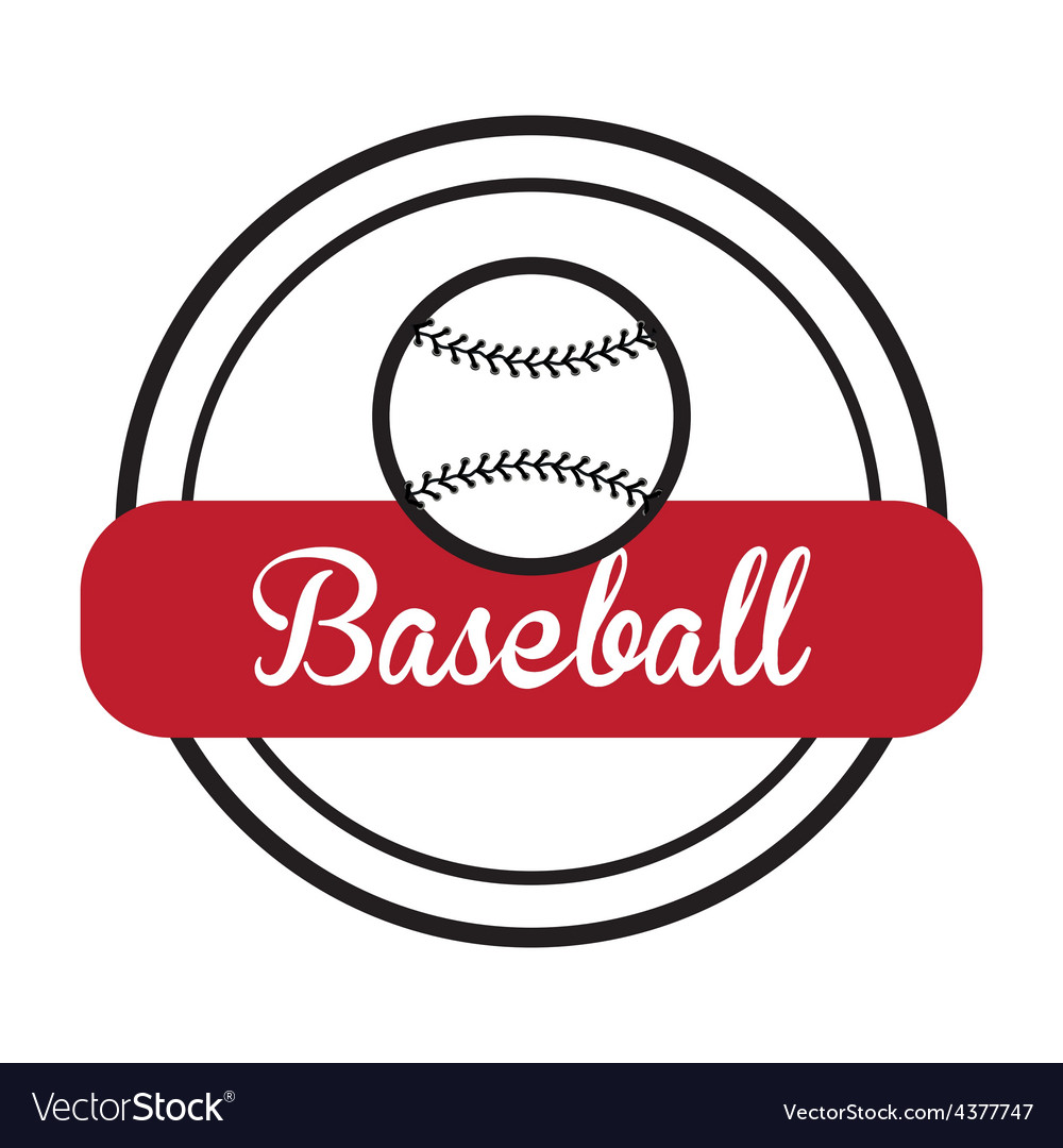 Baseball design Royalty Free Vector Image - VectorStock