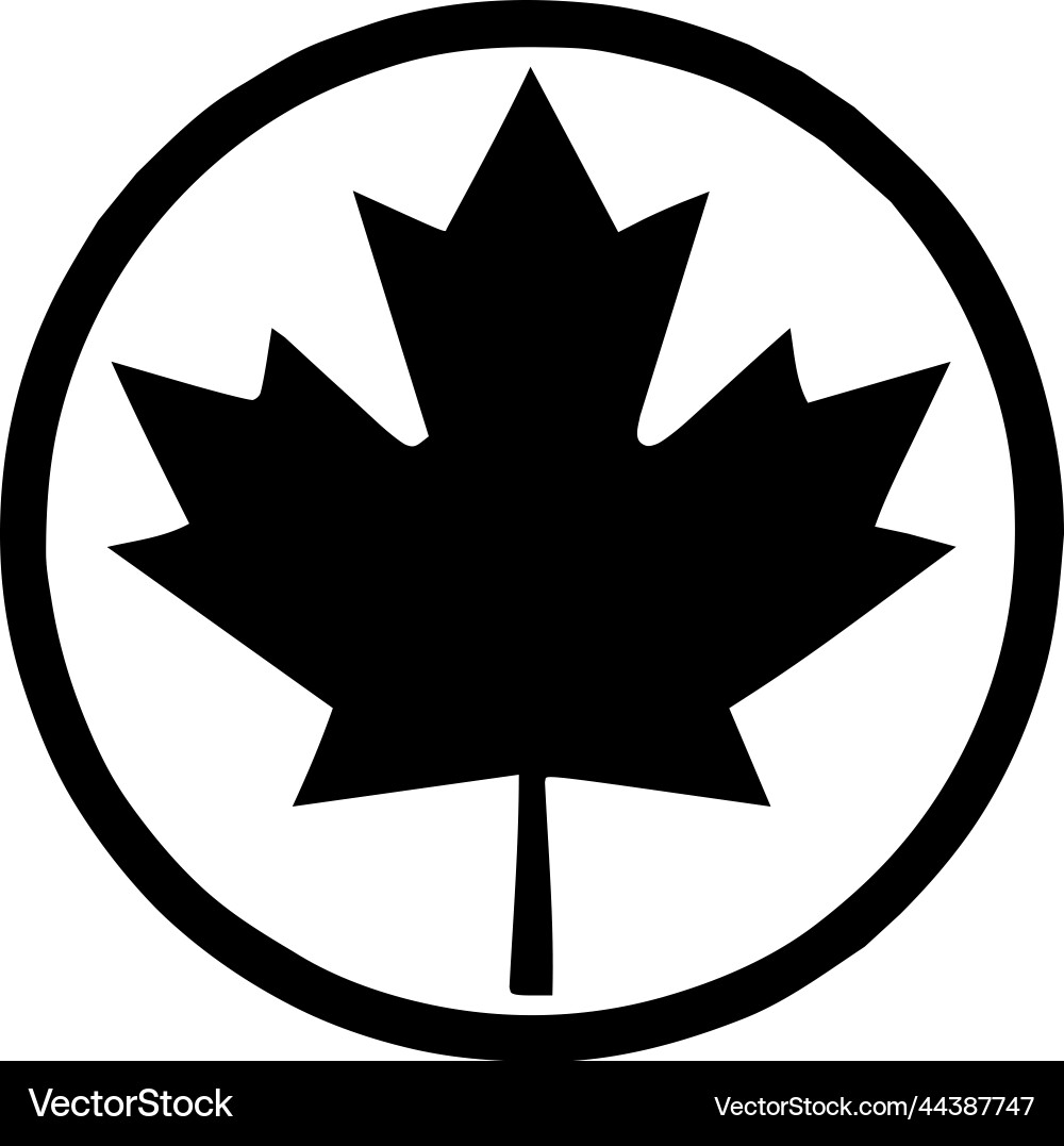 Canadian maple leaf symbol sign icon image Vector Image