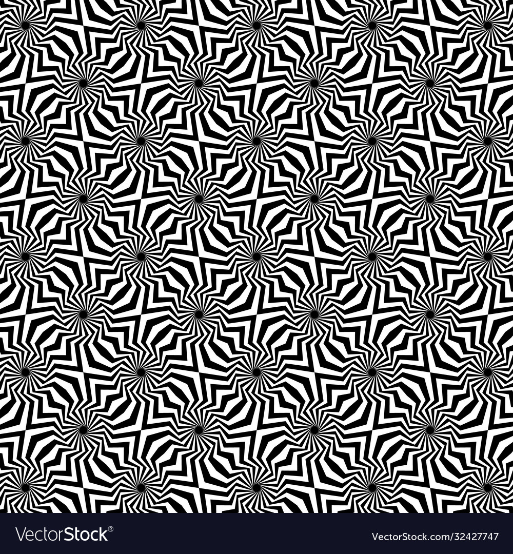 Geometric pattern with distortion effect Vector Image