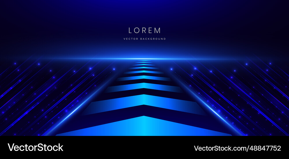 Abstract technology futuristic glowing neon arrow Vector Image