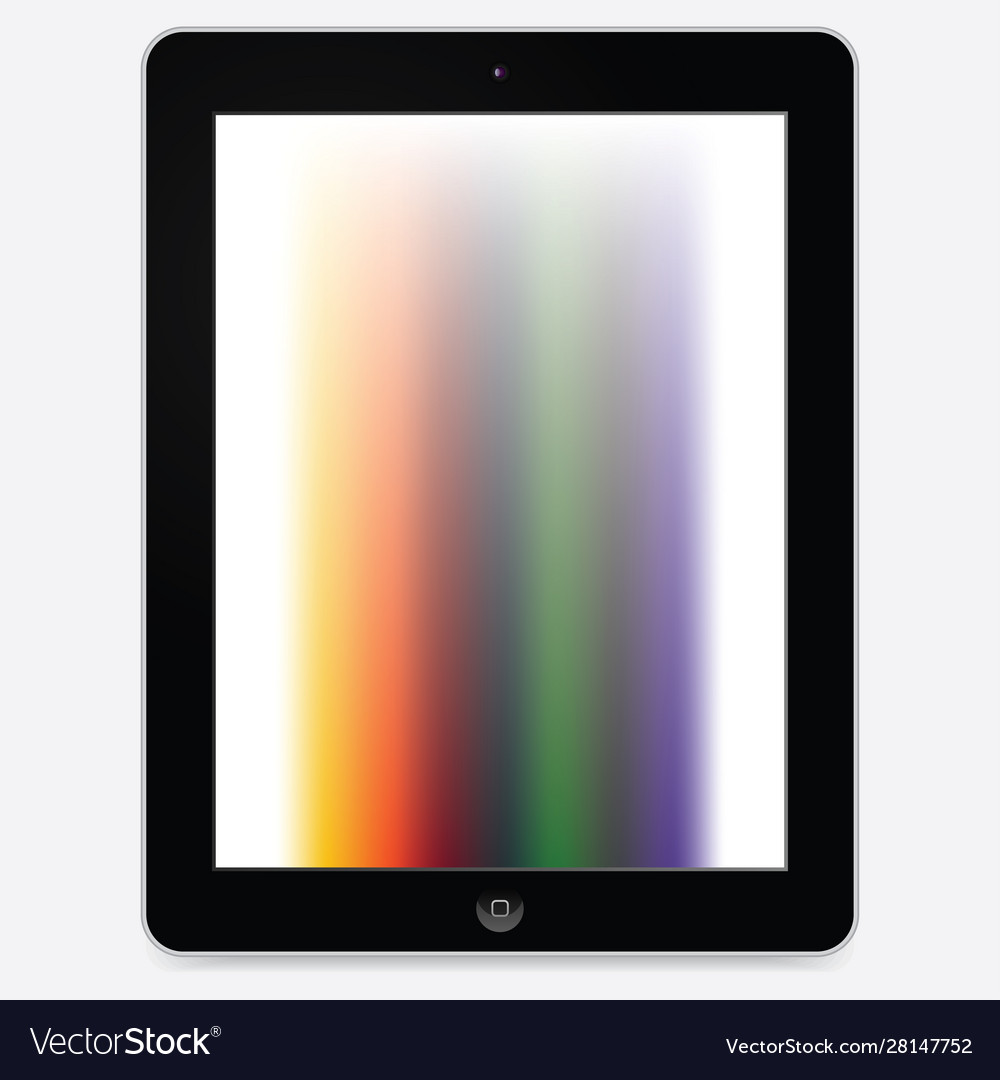 Black tablet pc Royalty Free Vector Image - VectorStock