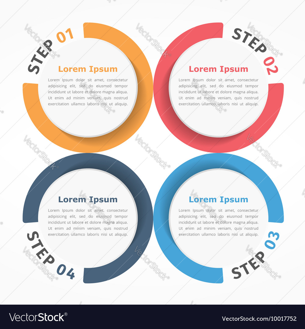 Circle chart Royalty Free Vector Image - VectorStock