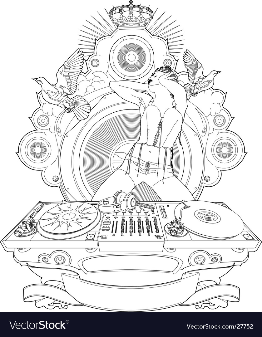 Deejay Royalty Free Vector Image - VectorStock