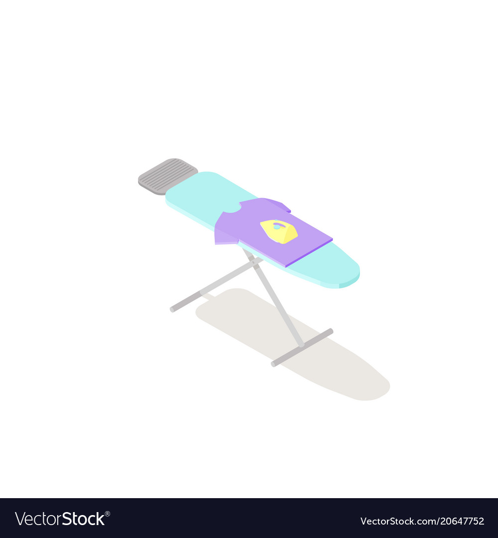 Low Poly Isometric Ironing Board Royalty Free Vector Image