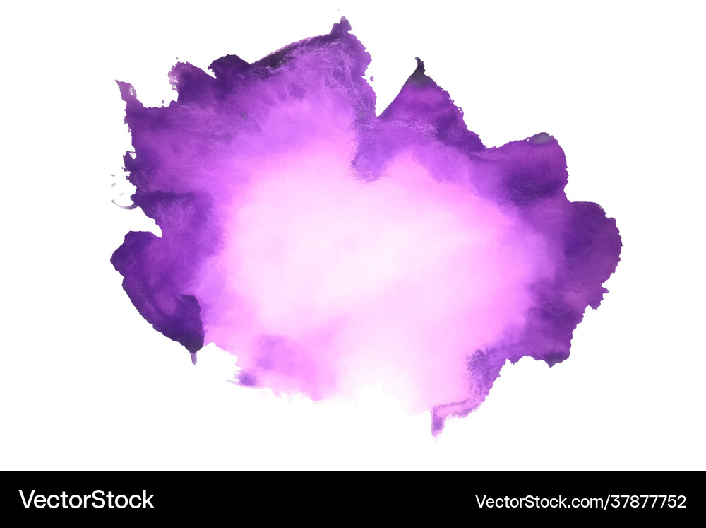 Purple watercolor hand drawn texture Royalty Free Vector