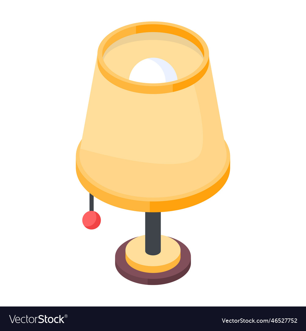 Table lamp Royalty Free Vector Image - VectorStock