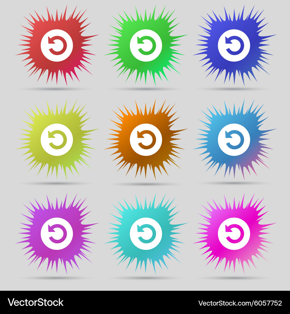 Upgrade arrow icon sign nine original needle Vector Image