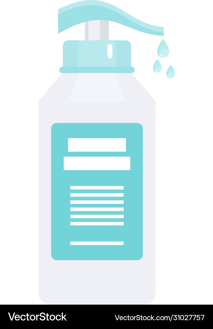 Antiseptic for disinfection hand hygiene Vector Image