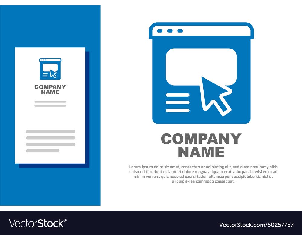 Blue ui or ux design icon isolated on white Vector Image