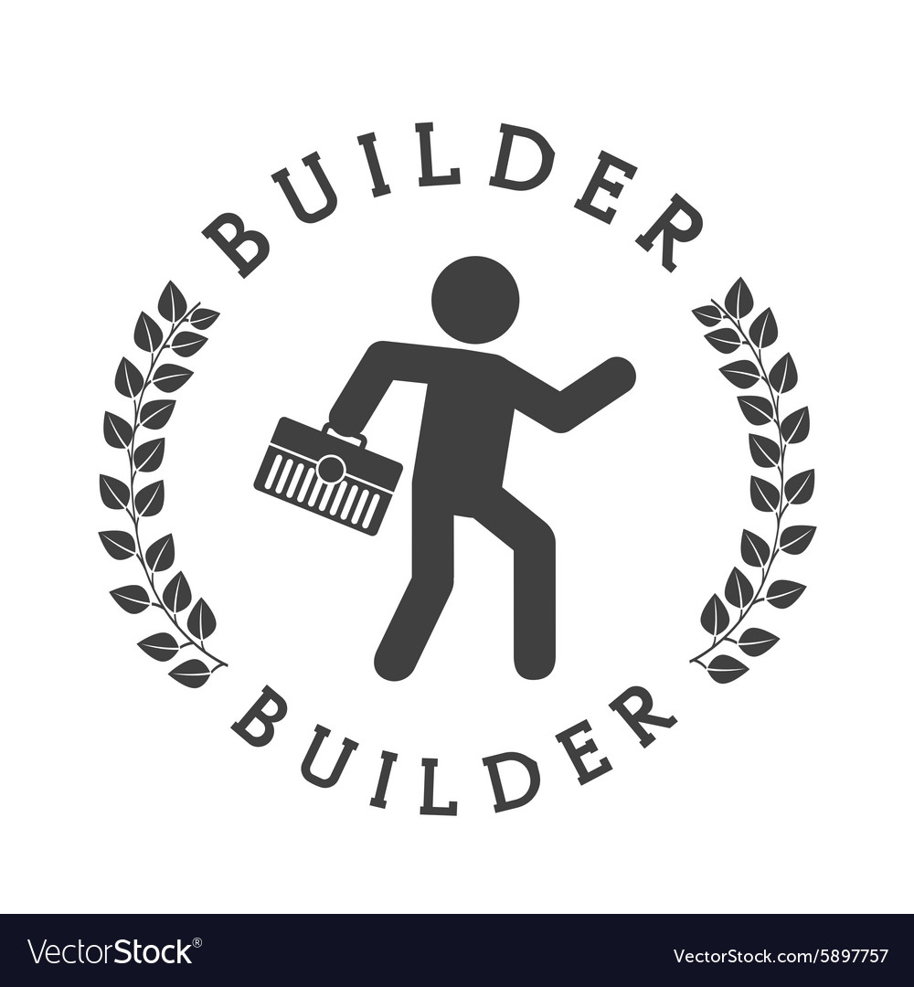 Builder icon Royalty Free Vector Image - VectorStock