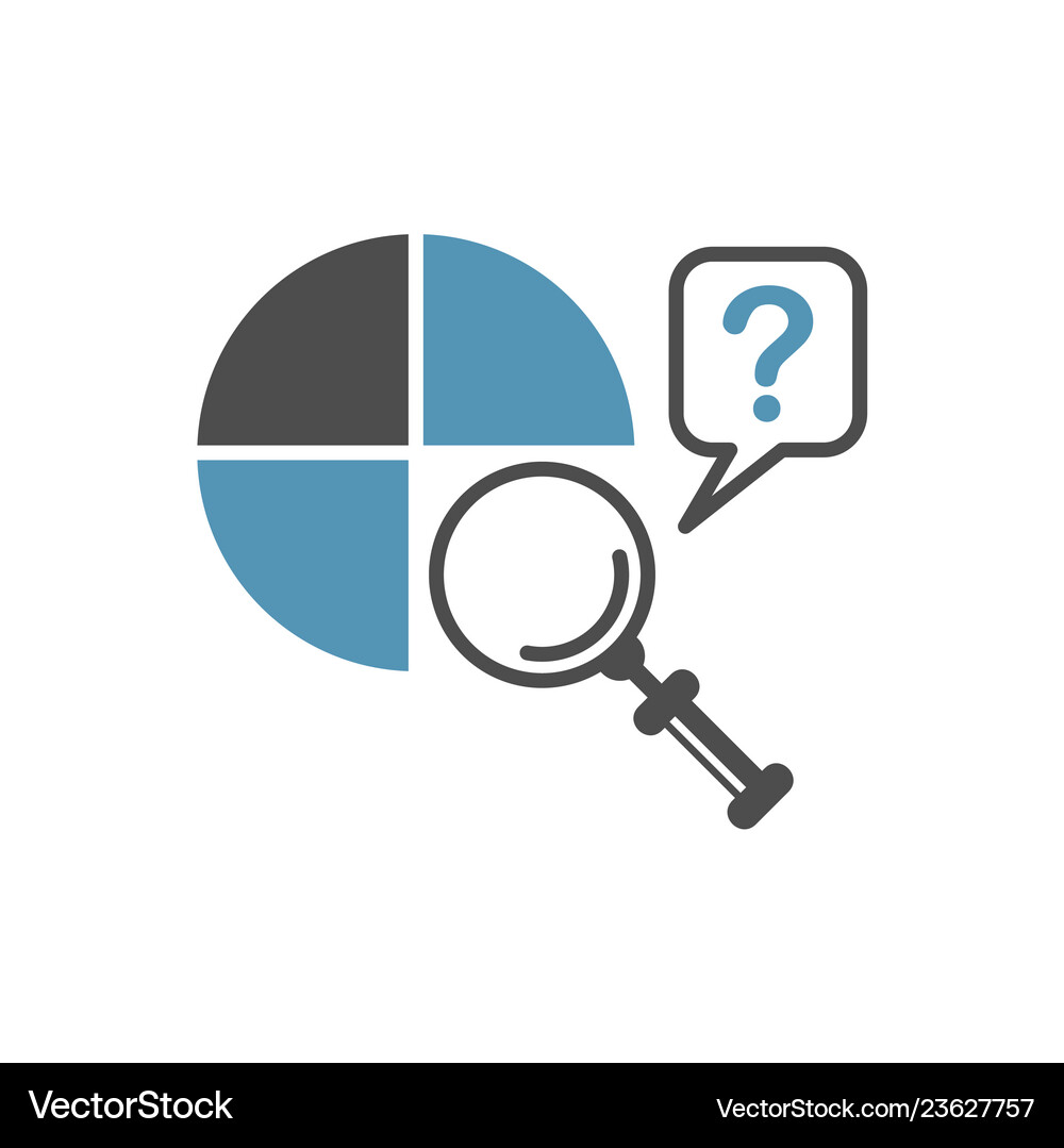 Data analysys icon on white background for graphic